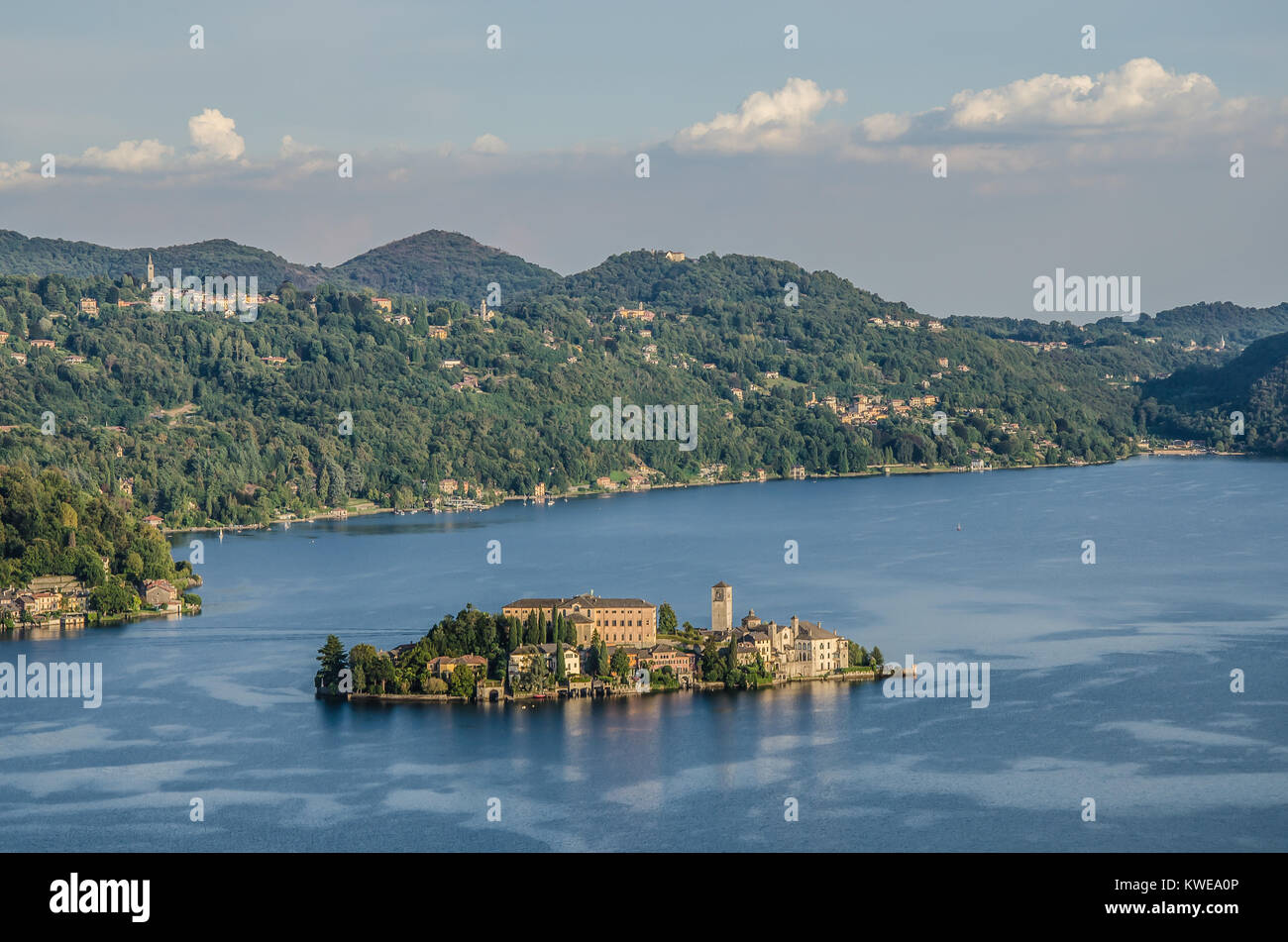 Lake Orta is one the most beautiful of the Italian lakes. Isola San ...