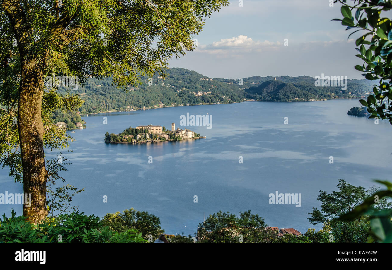Lake Orta is one the most beautiful of the Italian lakes. Isola San ...