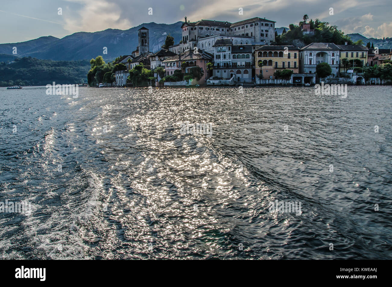 Lake Orta is one the most beautiful of the Italian lakes. Isola San ...