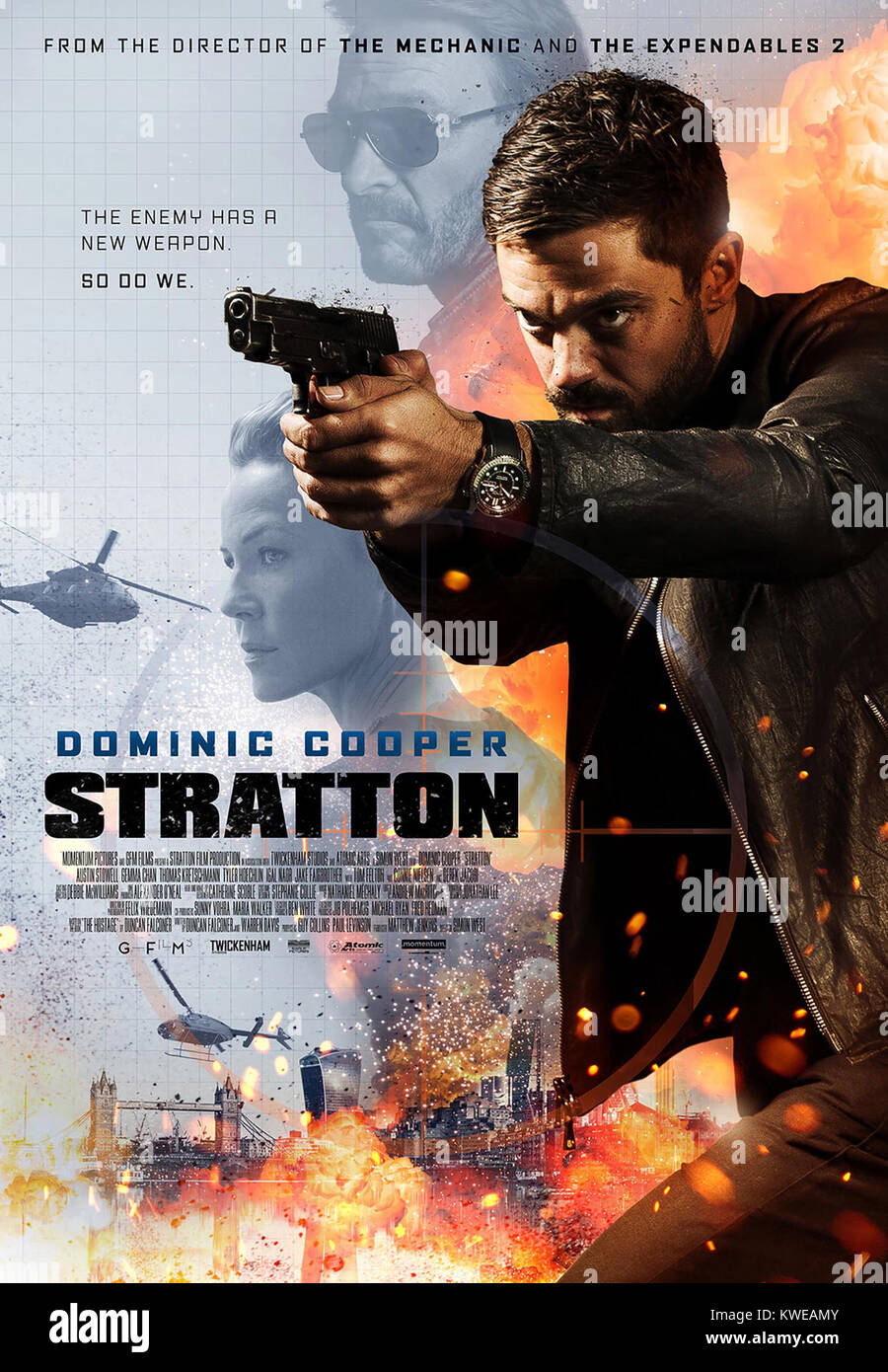 STRATTON, US poster, from top: Thomas Kretschmann, Dominic Cooper ...