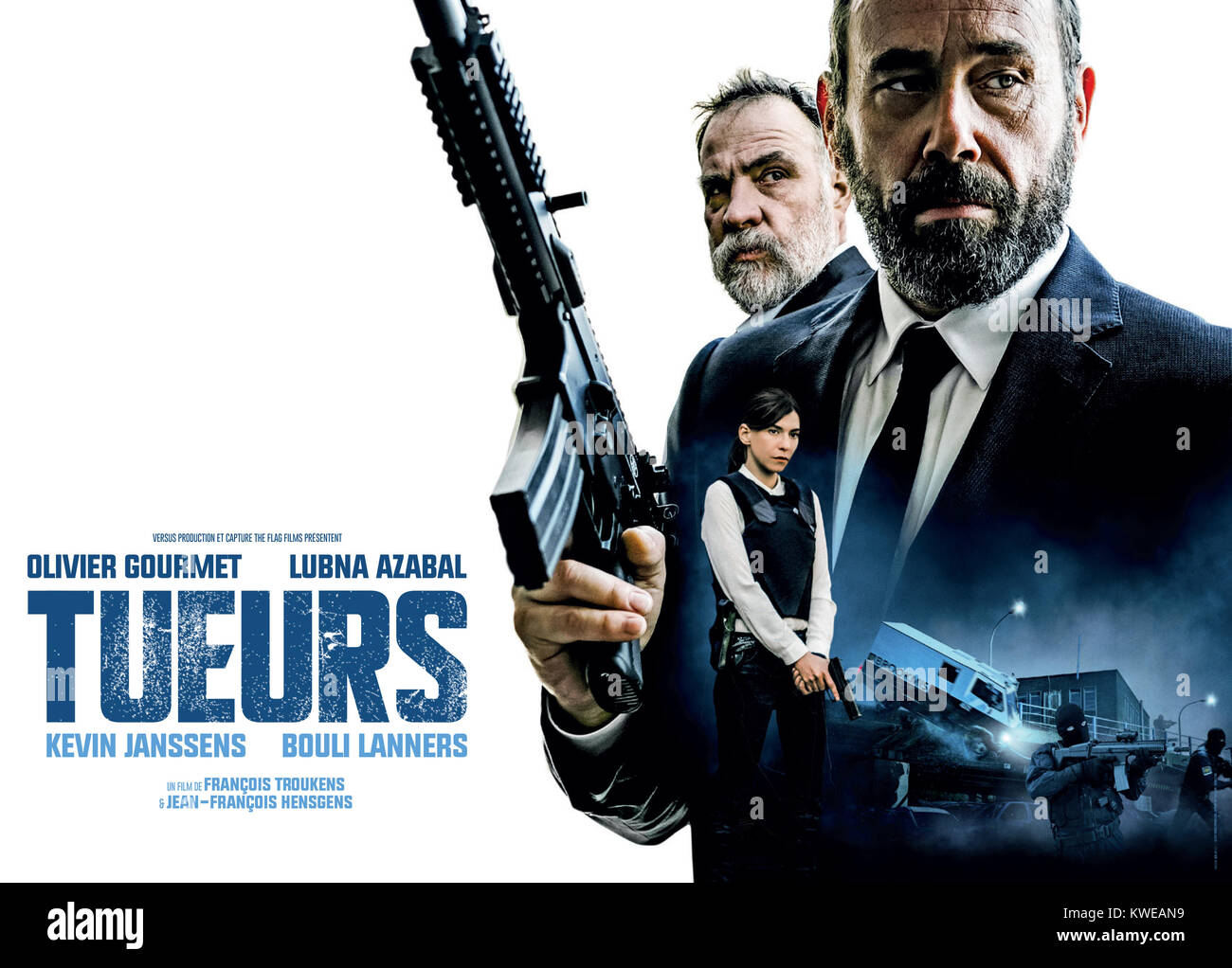 TUEURS, French poster, clockwise from bottom, Lubna Azabal, Bouli ...
