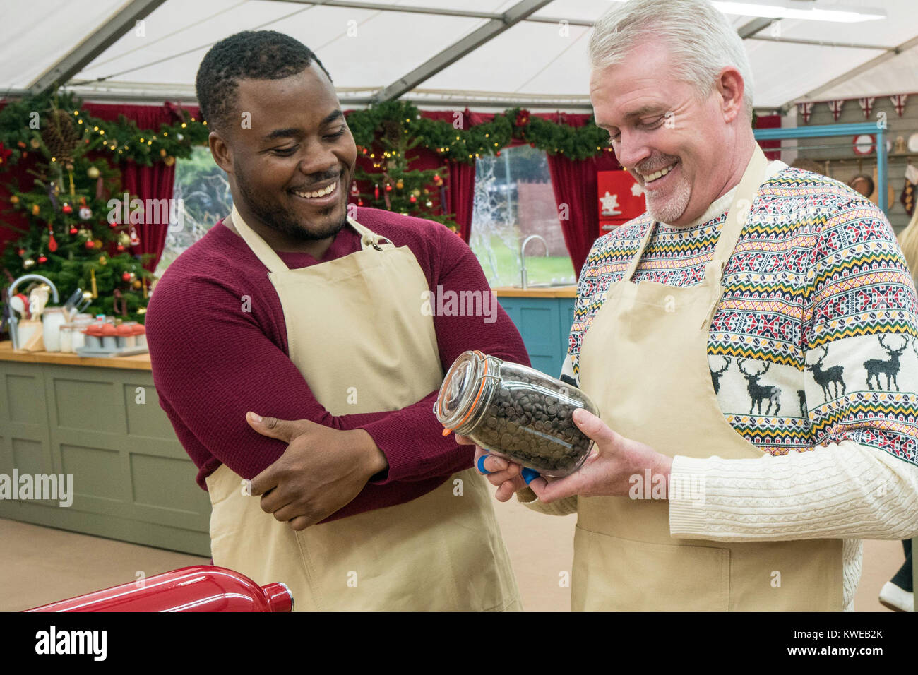 THE GREAT CHRISTMAS BAKE OFF, Bakers Selasi Gbormittah, Paul Jagger ...