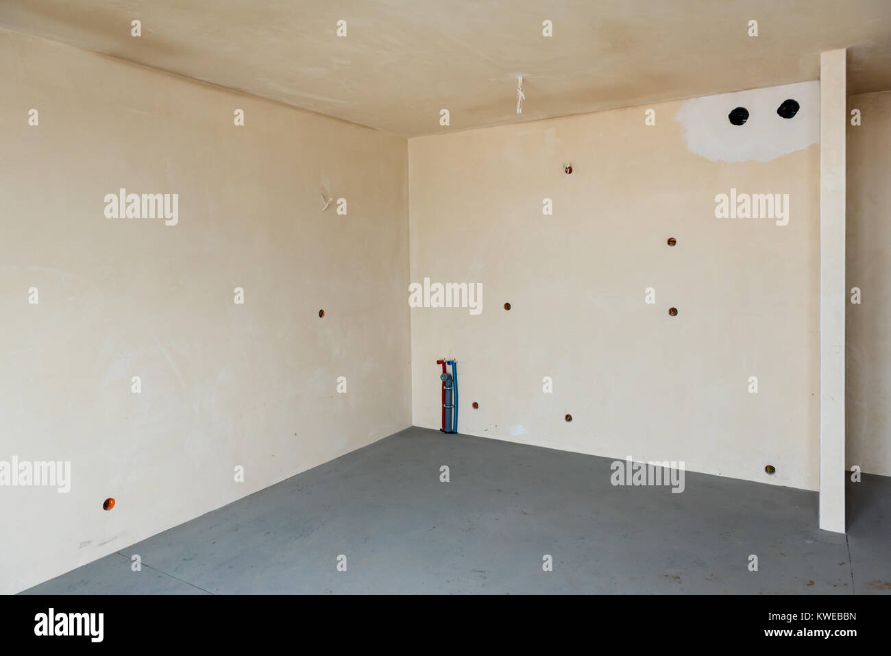 Apartment under construction in the new european housing estate Stock ...