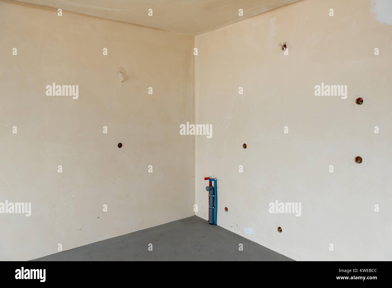 Apartment under construction in the new european housing estate Stock ...