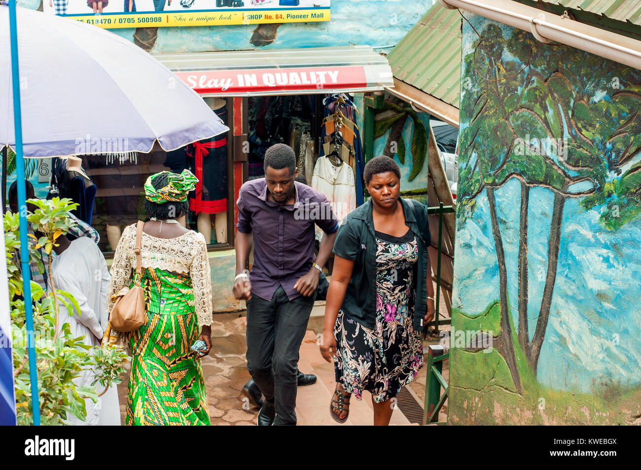 Shopping in Pioneer Mall, Kampala, Uganda Stock Photo - Alamy