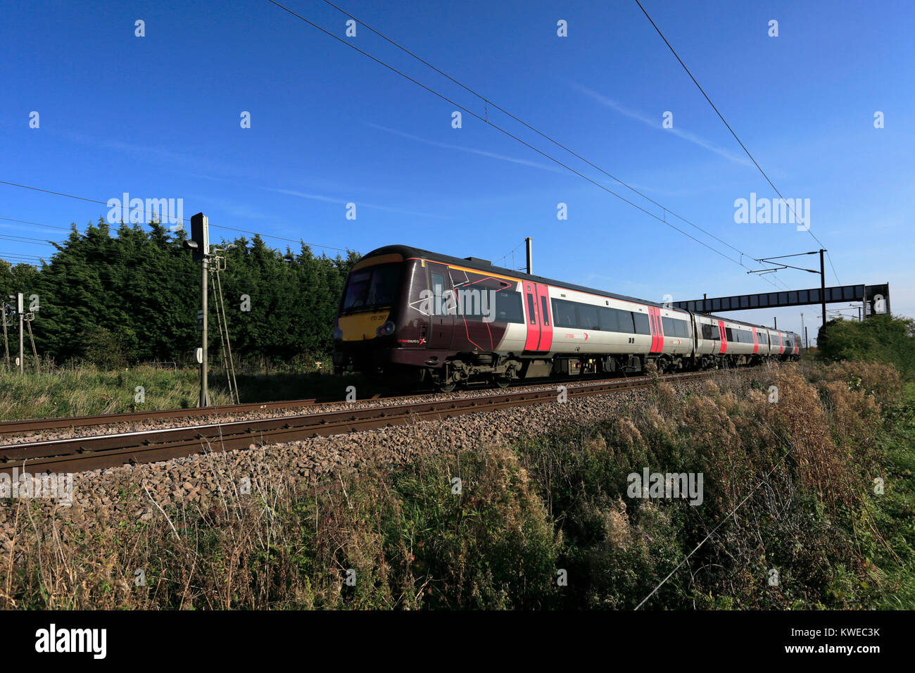 C2C, Cross Country Turbostar 170397 East Coast Main Line Railway ...