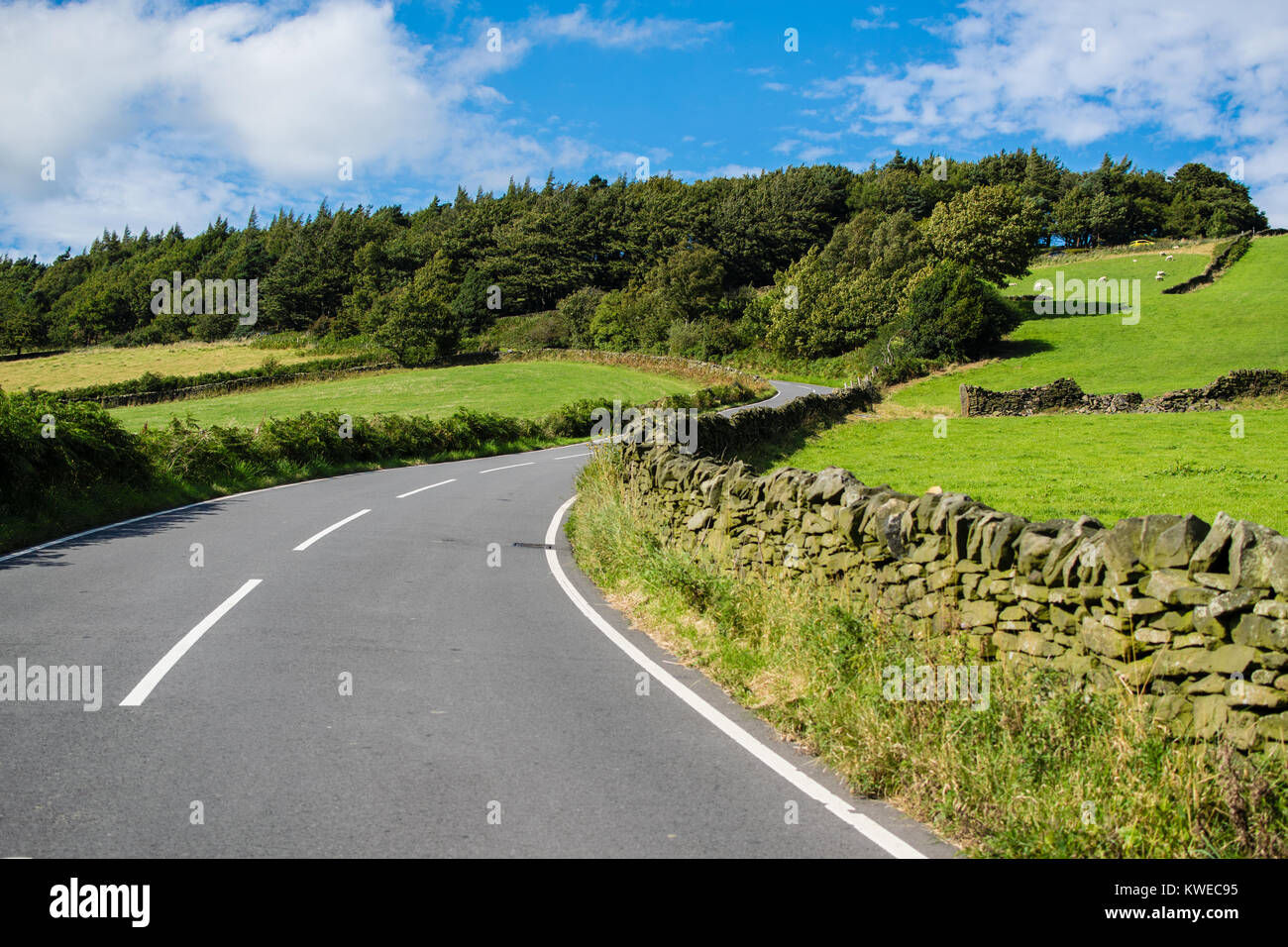 Curvy Country Road Stock Photo - Alamy