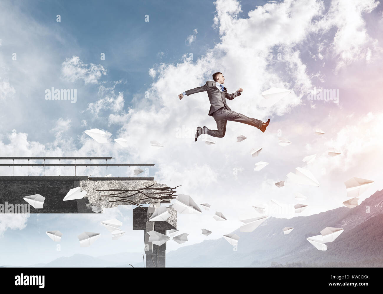Problems and difficulties overcoming concept Stock Photo - Alamy
