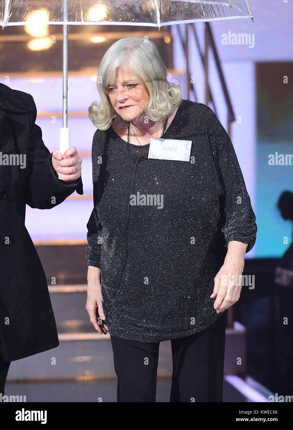 Ann Widdecombe enters the house during the Celebrity Big Brother Launch ...