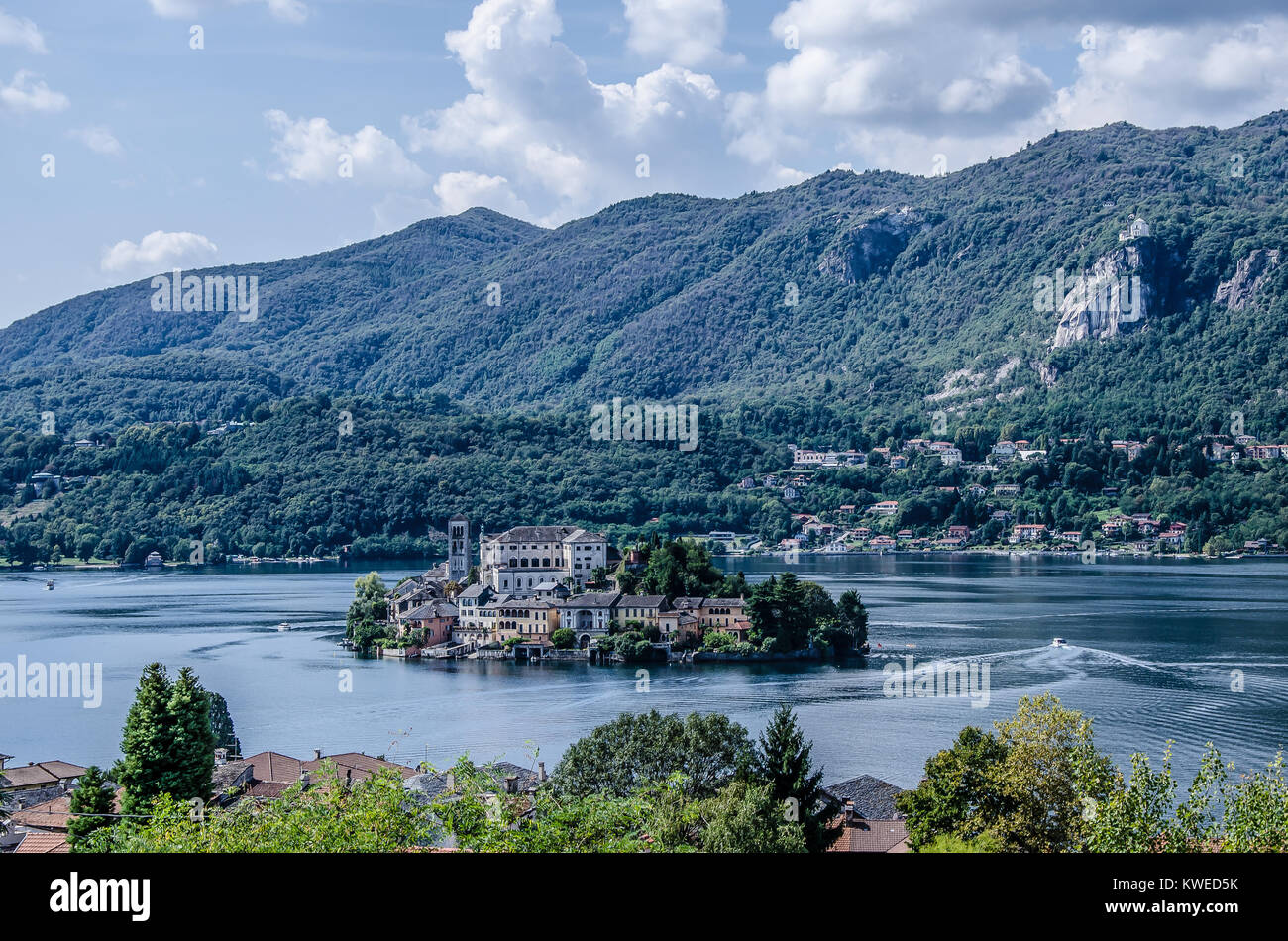 Lake Orta is one the most beautiful of the Italian lakes. Isola San ...