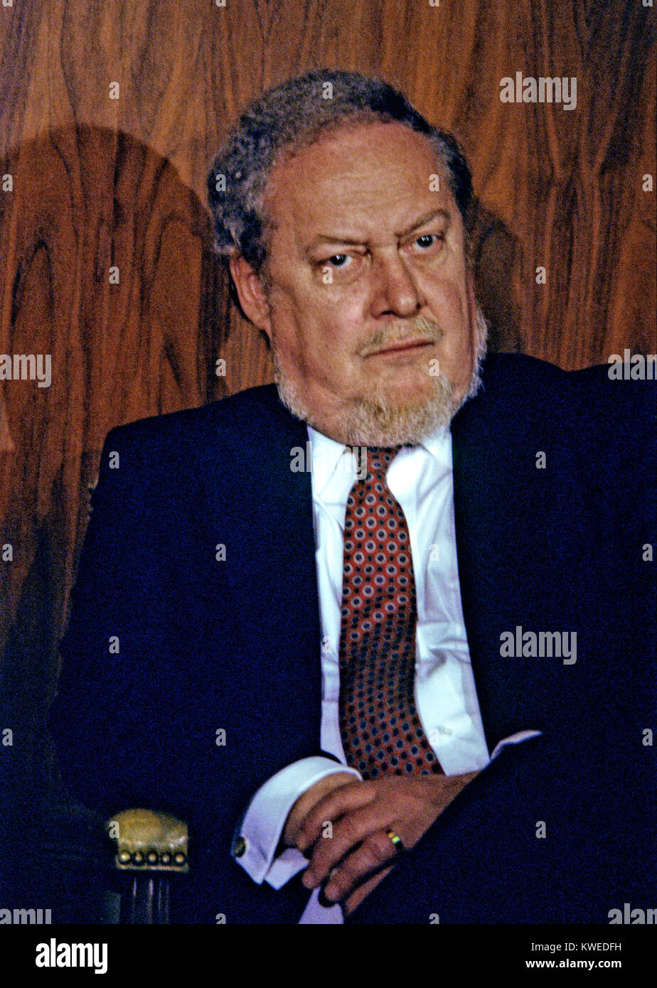 Judge Robert H. Bork, United States President Ronald Reagan's nominee ...