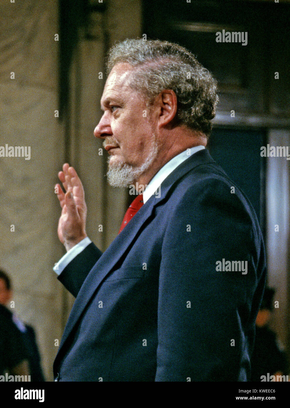 Judge Robert H. Bork, United States President Ronald Reagan's nominee ...