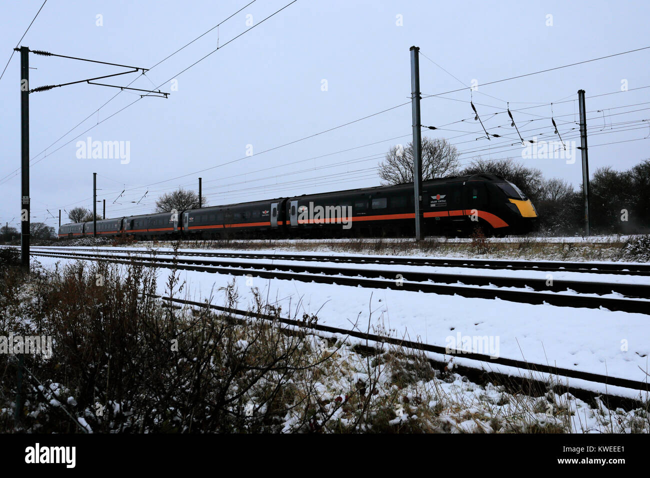 Class 91 in winter hi-res stock photography and images - Alamy
