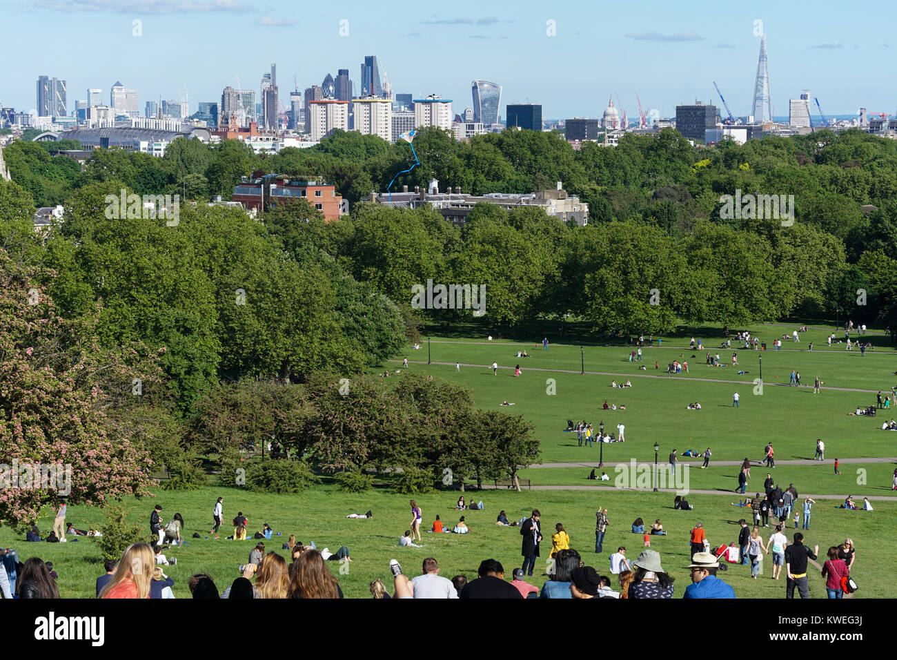 Primrose hill london skyline hi-res stock photography and images - Alamy