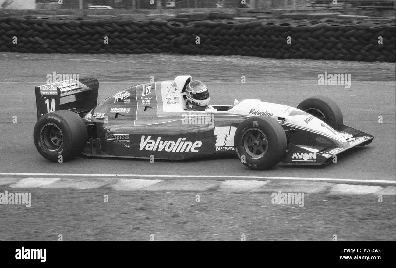 American racing driver Nick Firestone, British Formula 2 at Oulton Park ...