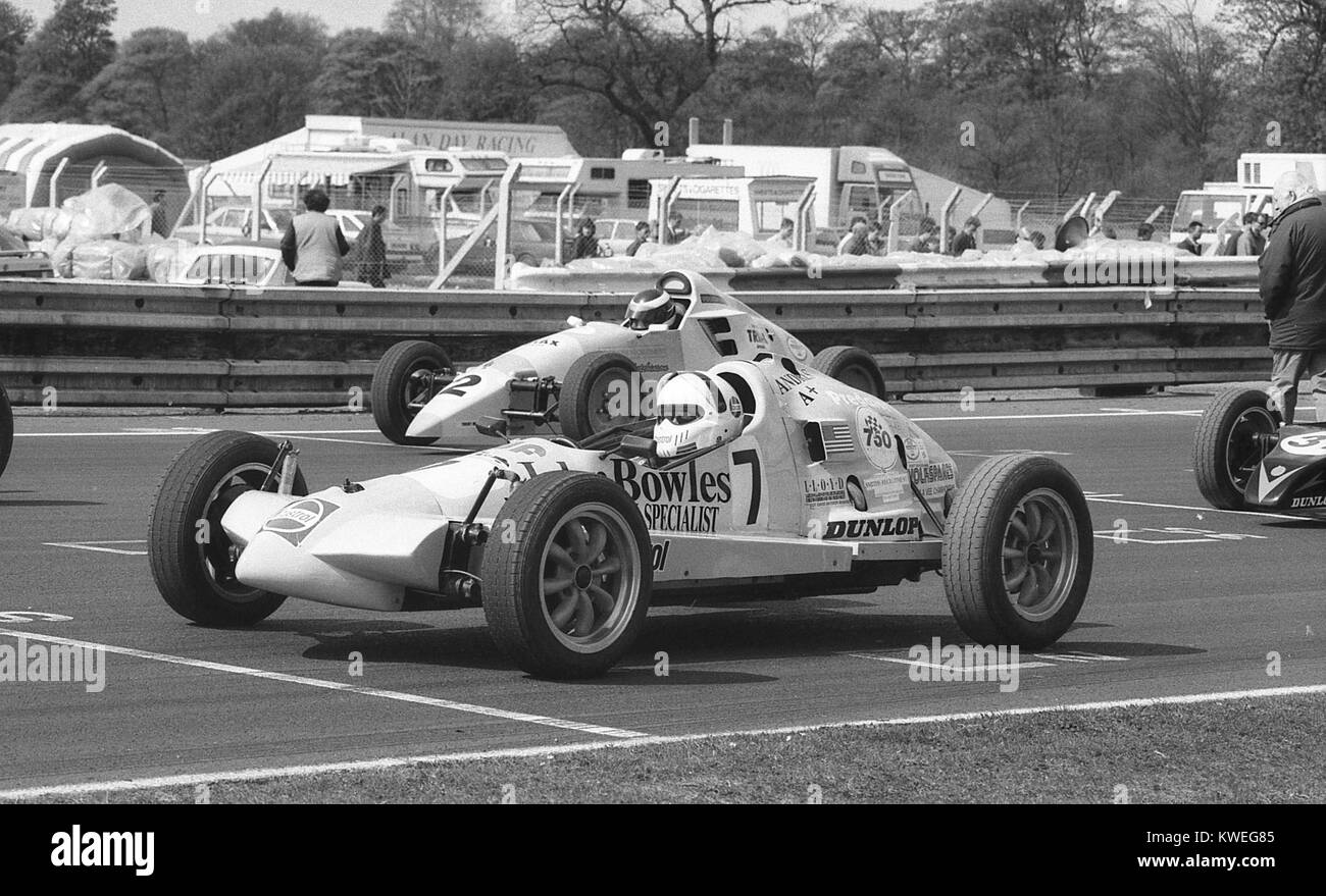American racing driver Andres Serrano at Oulton Park in 1992 Stock ...
