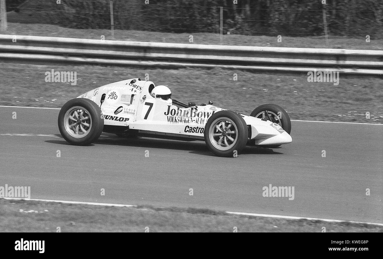 American racing driver Andres Serrano at Oulton Park in 1992 Stock ...