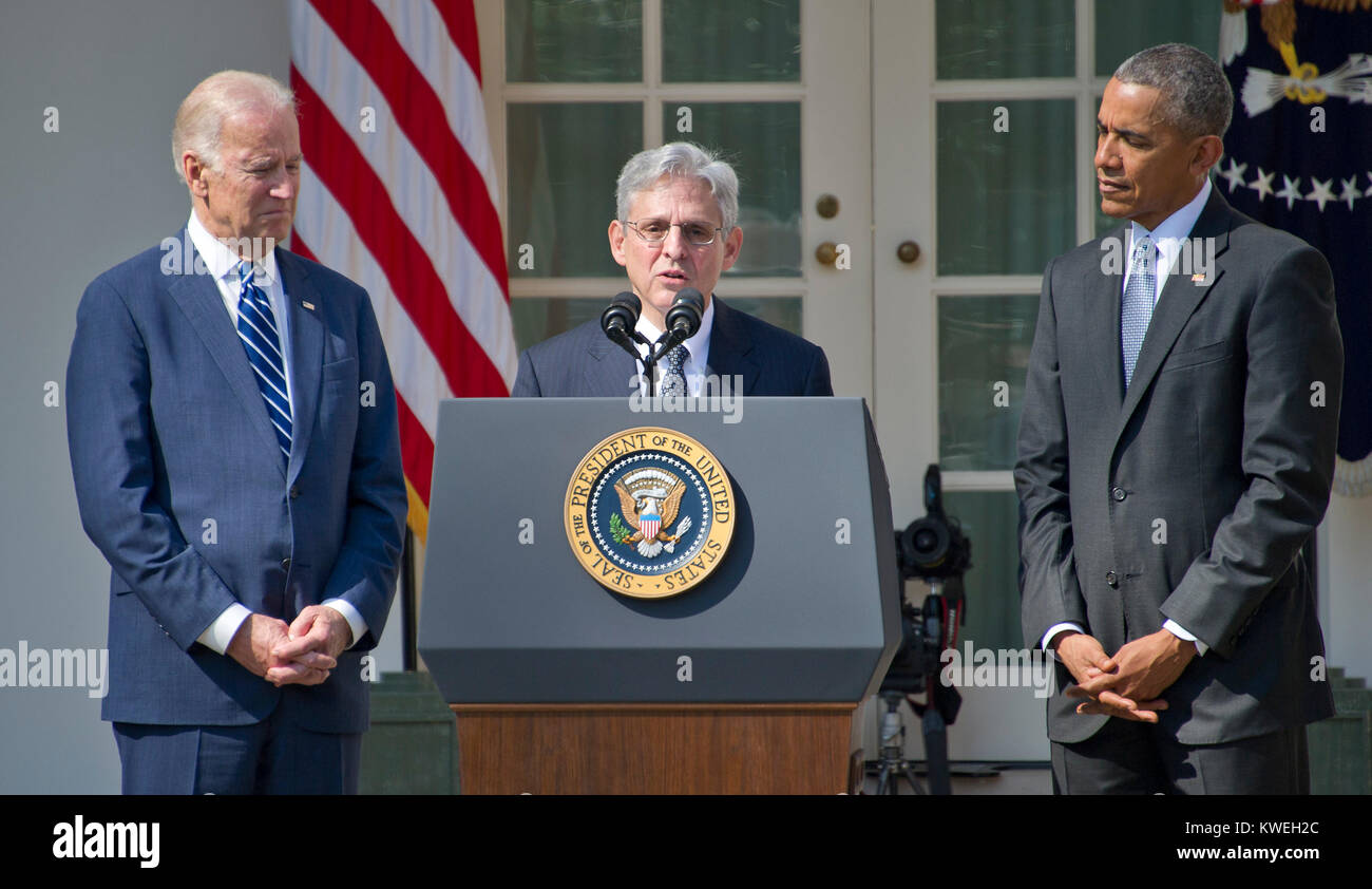Judge Merrick Garland, chief justice for the United States Court of ...