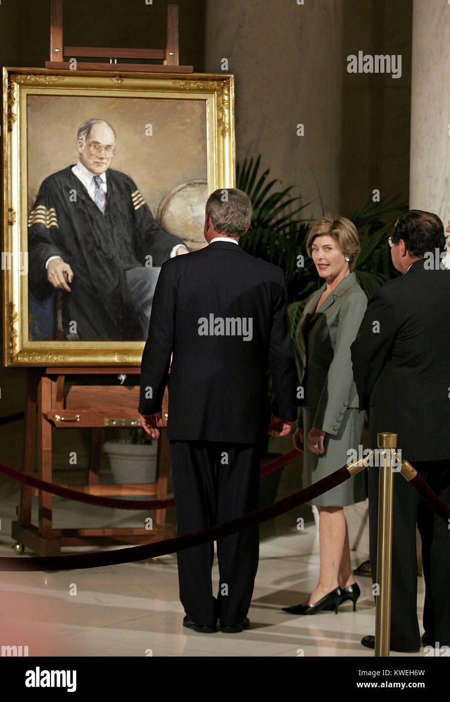 United States President George W. Bush, First Lady Laura Bush and ...