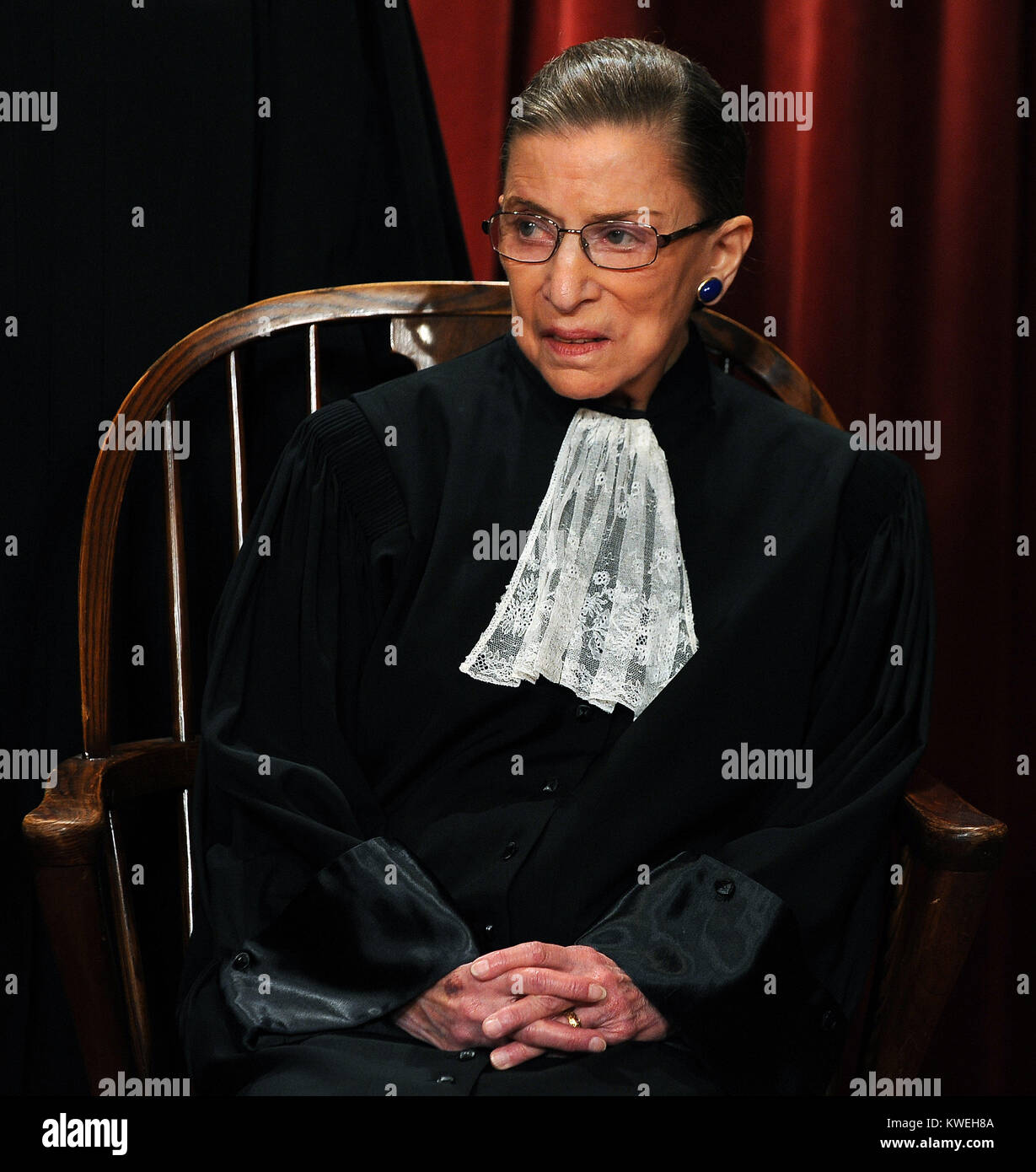 Associate Justice Ruth Bader Ginsburg and the Supreme Court Justices of ...