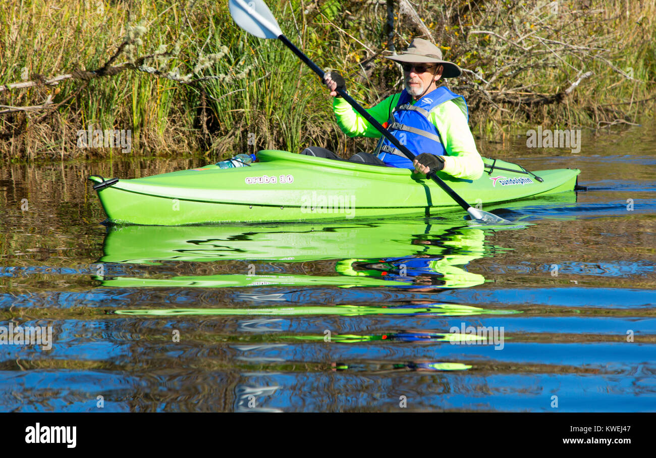 Kayaking on Beaver Creek, Brian Booth State Park, Oregon Stock Photo ...