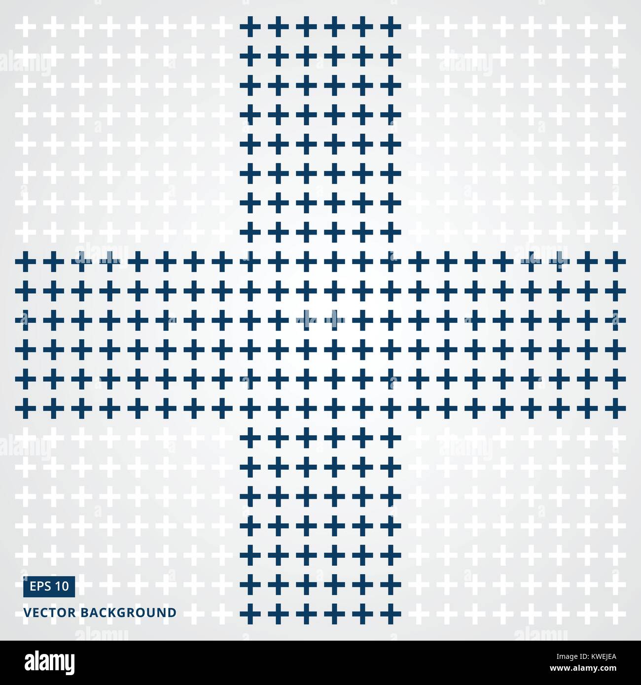 cross or plus navy blue sign icon seamless pattern vector copy space ...