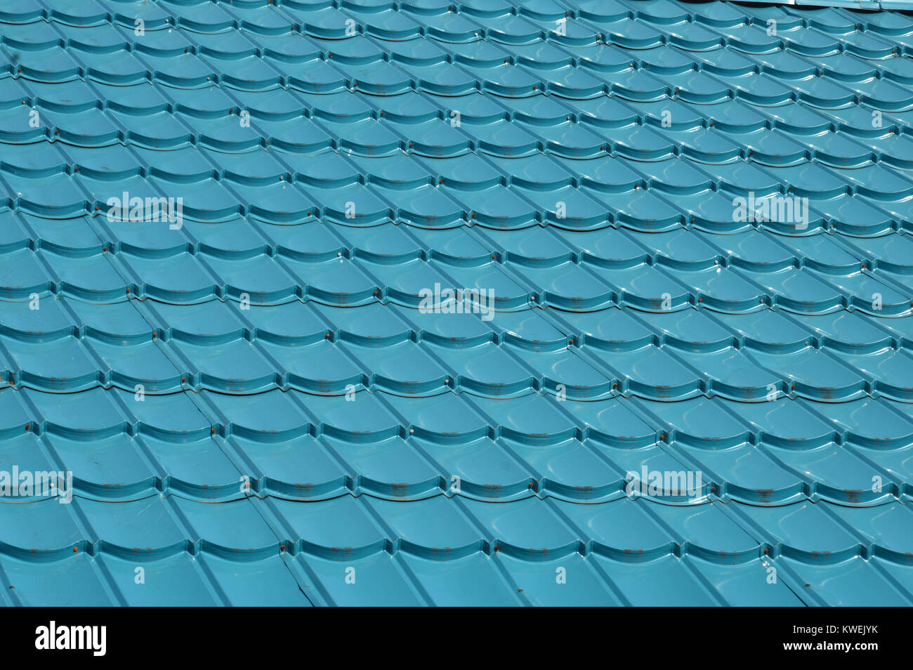 pattern of blue roof tiles Stock Photo - Alamy