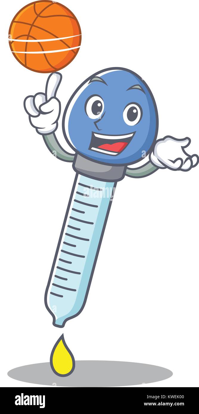 With basketball dropper character cartoon style Stock Vector Image ...