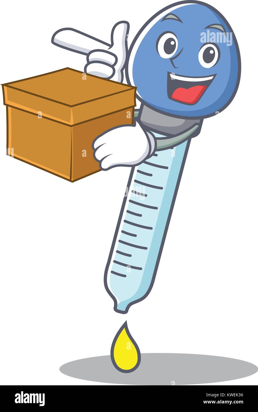 With box dropper character cartoon style Stock Vector Image & Art - Alamy