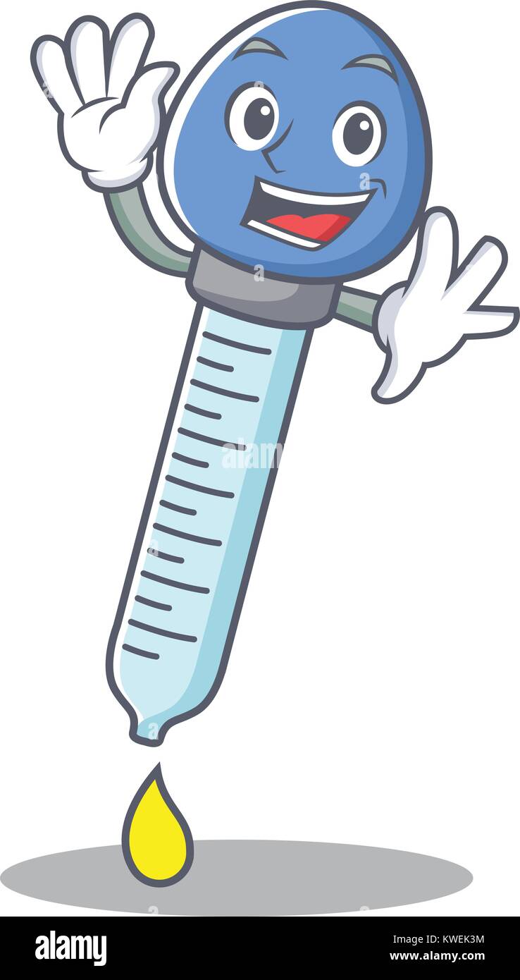 Waving dropper character cartoon style Stock Vector Image & Art - Alamy