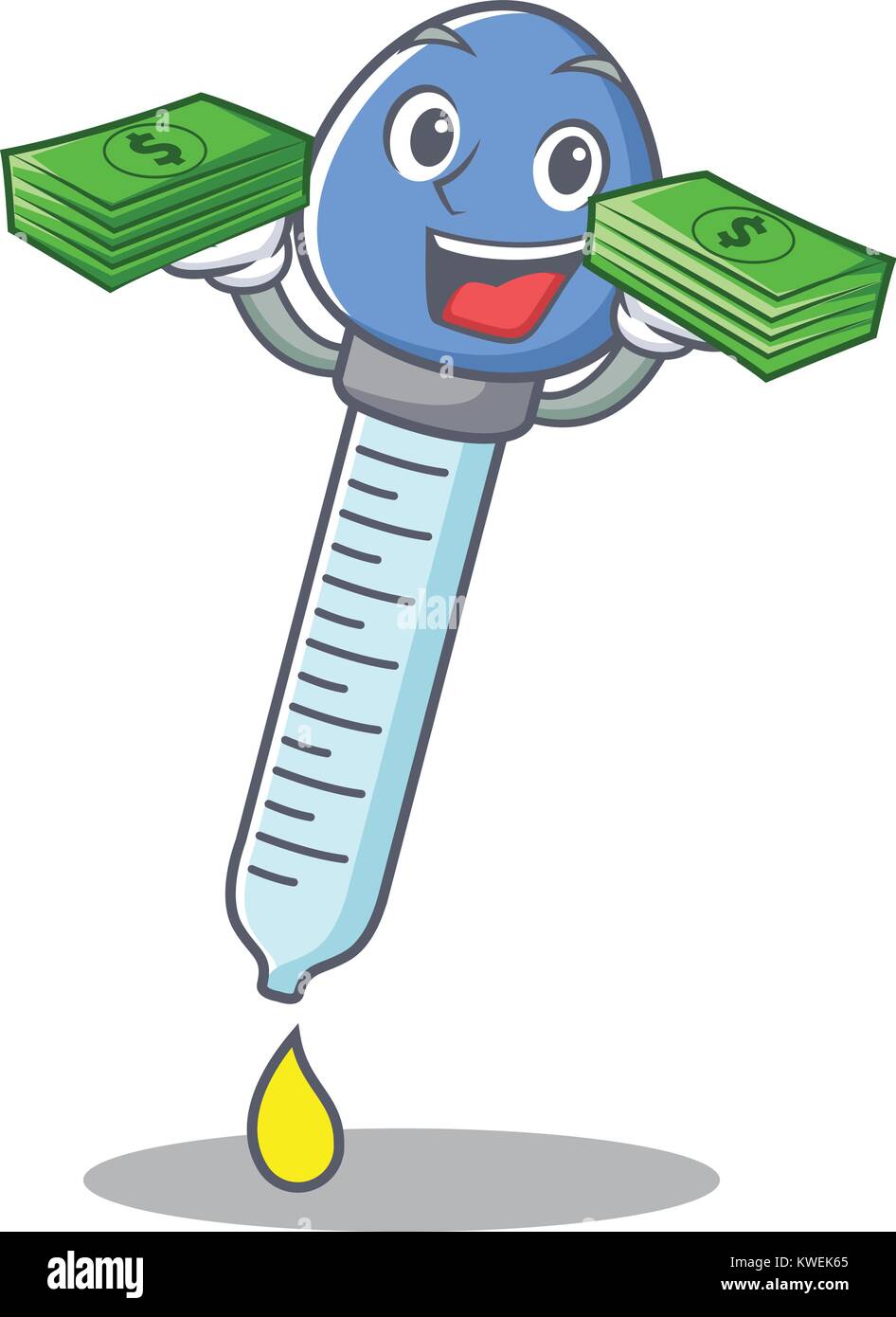 With money dropper character cartoon style Stock Vector Image & Art - Alamy