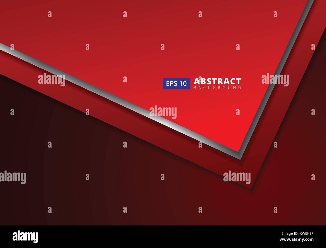 Triangle arrow corner overlap layer with copy space for text design ...