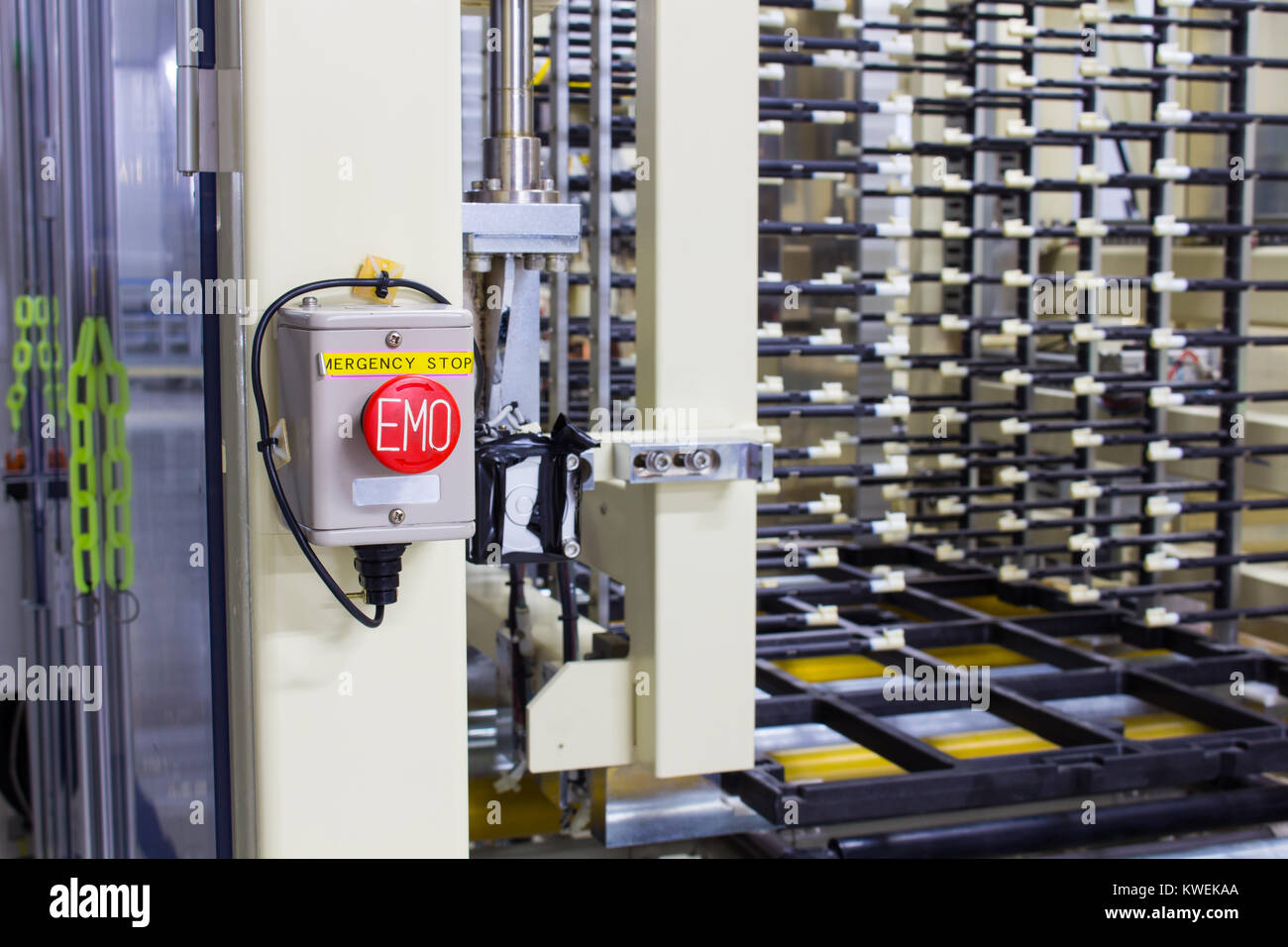 Emergency stop button on industrial hi-res stock photography and images ...