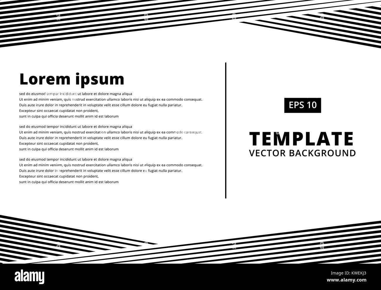 Template presentation striped line pattern black for print, ad ...