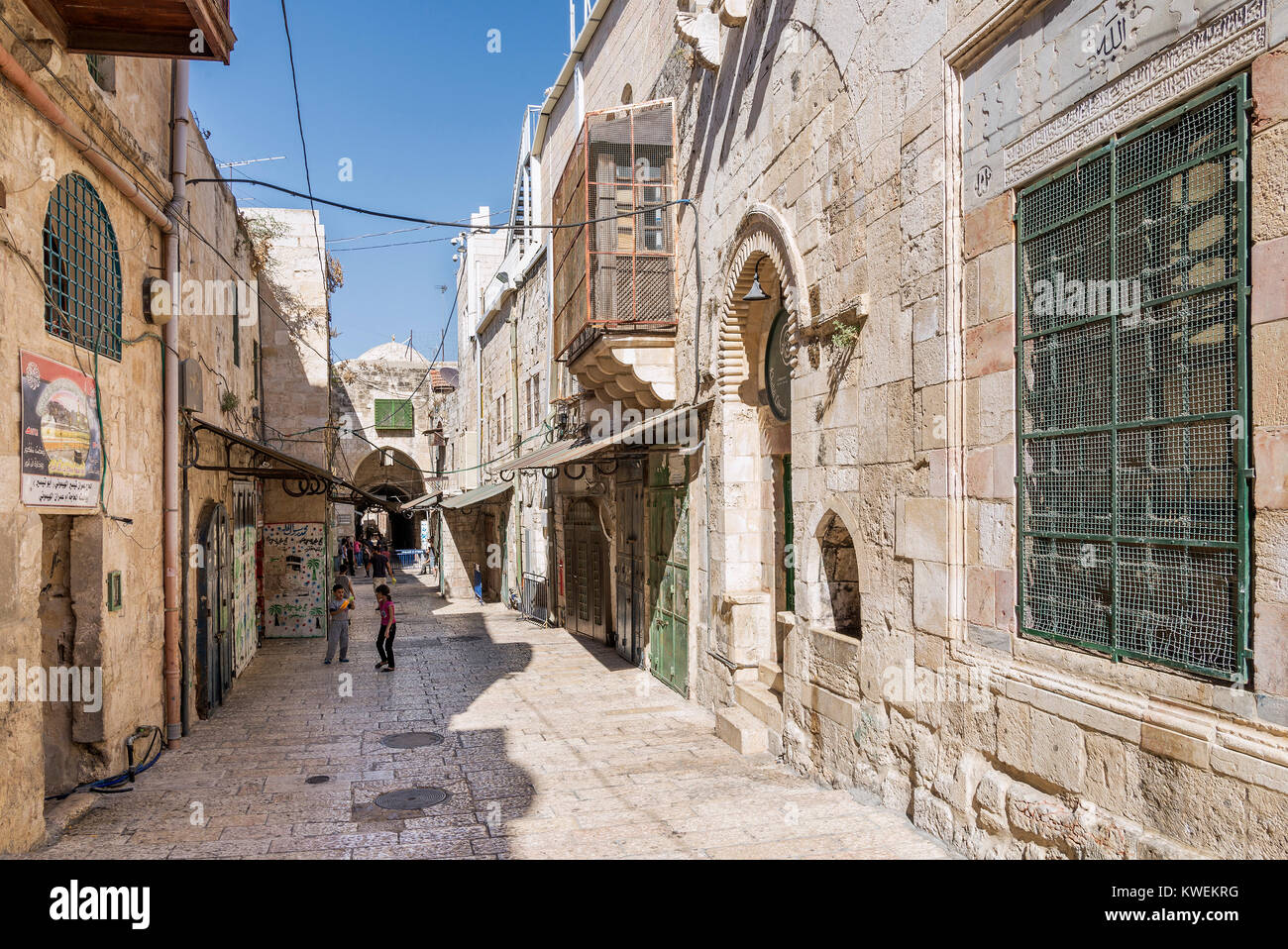 Street scene in old town of jerusalem hi-res stock photography and ...