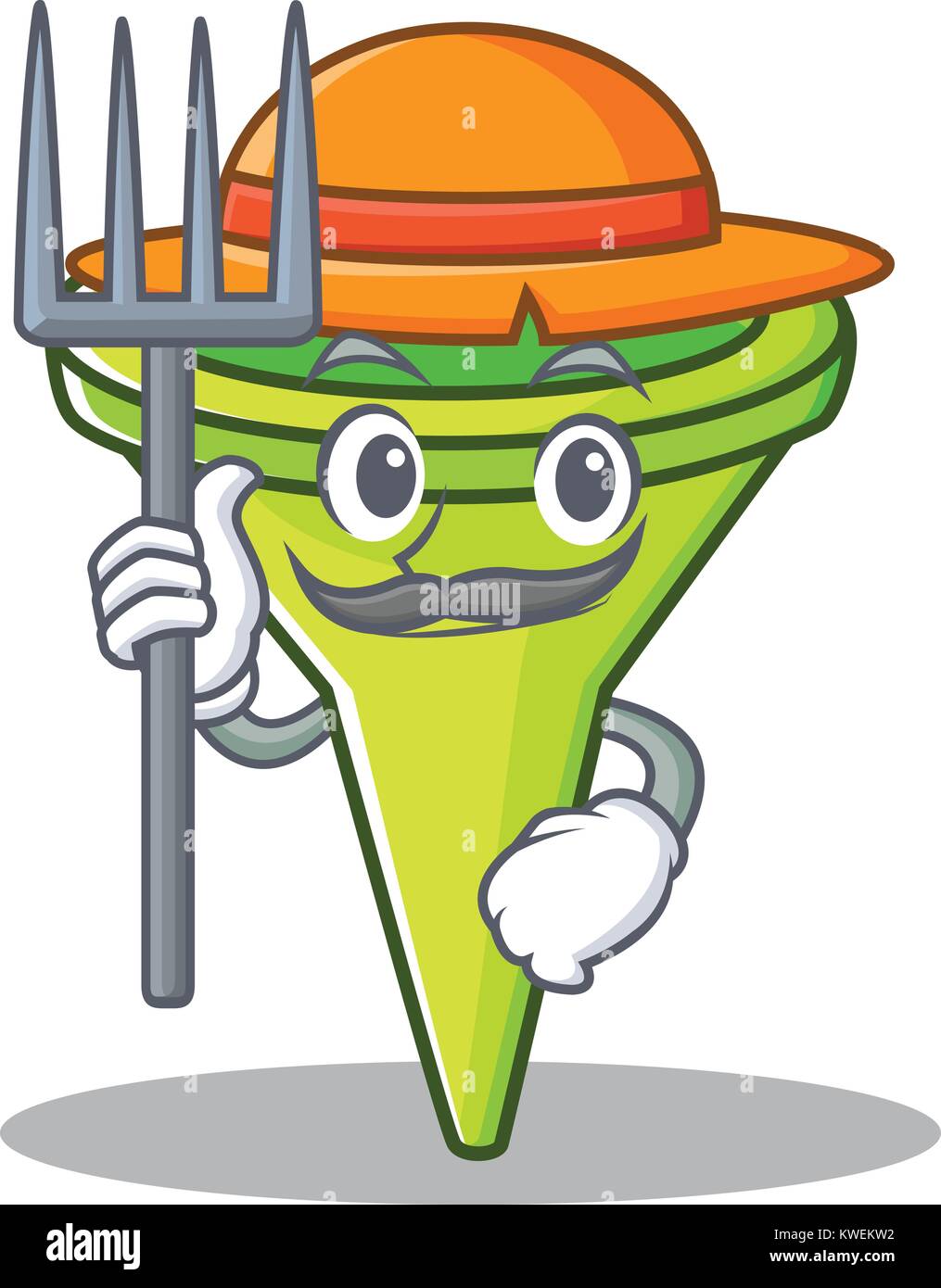 Farmer funnel character cartoon style Stock Vector Image & Art - Alamy