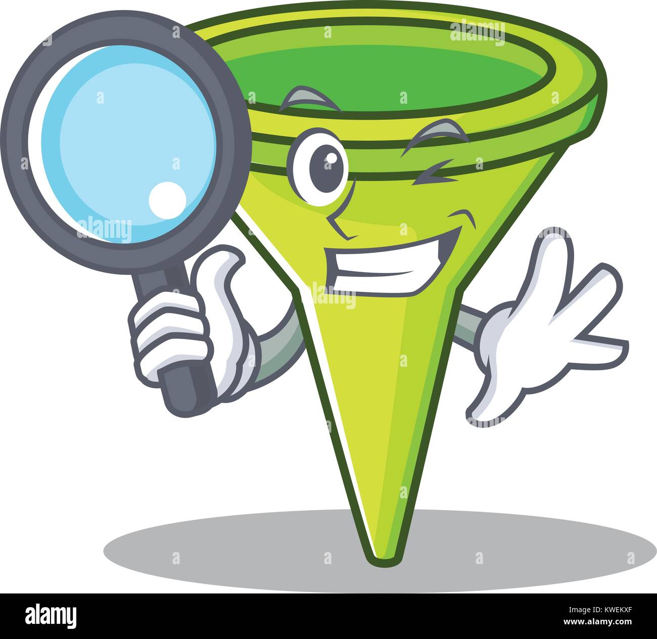 Detective funnel character cartoon style Stock Vector Image & Art - Alamy