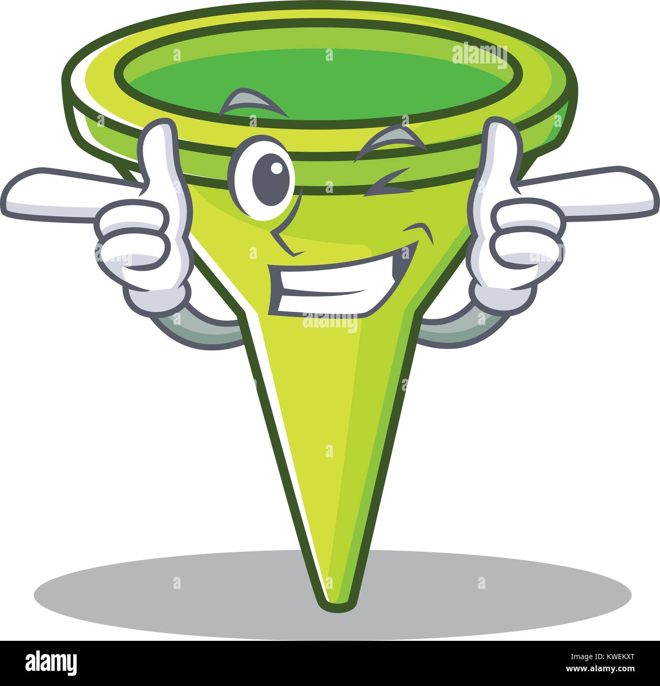 Wink funnel character cartoon style Stock Vector Image & Art - Alamy