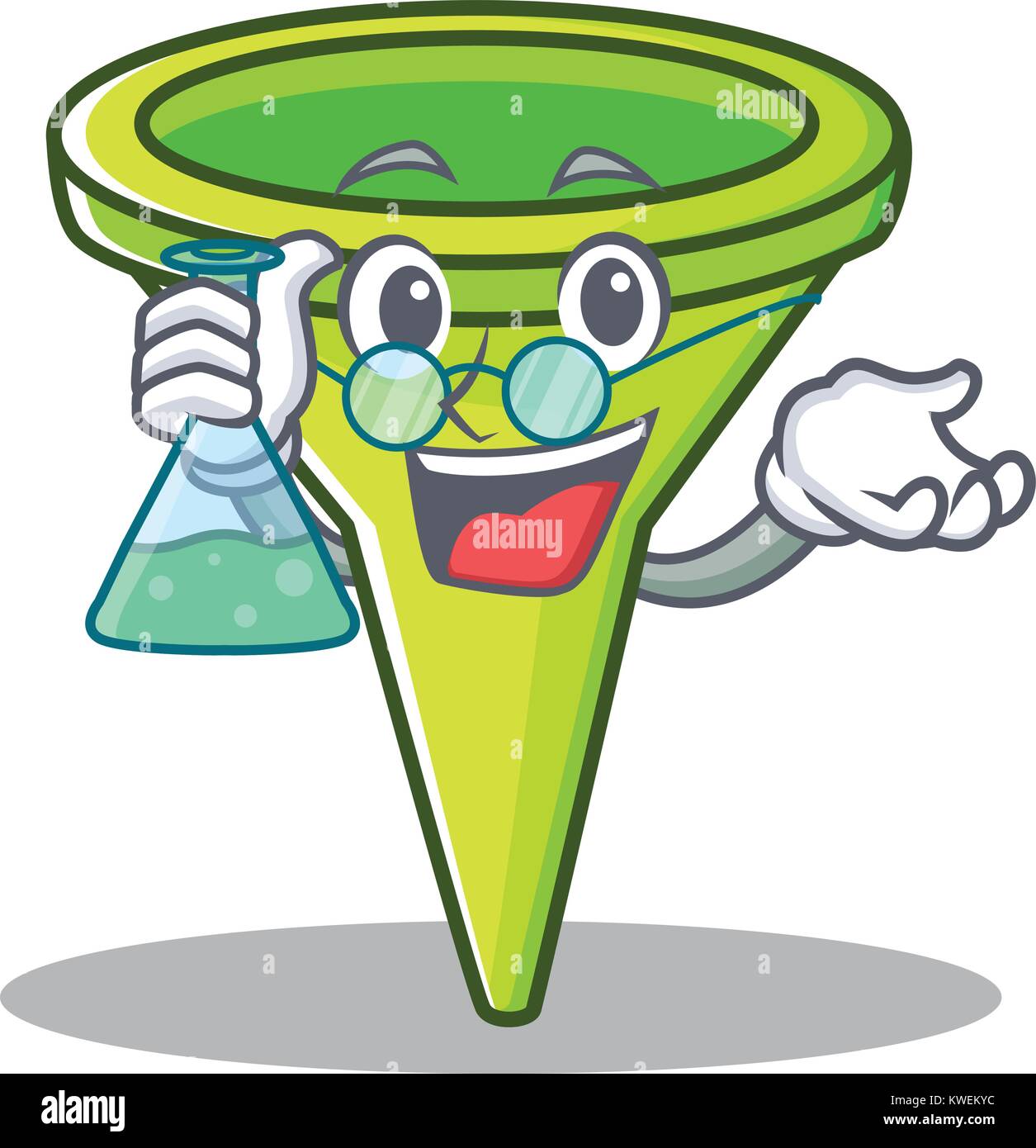 Professor funnel character cartoon style Stock Vector Image & Art - Alamy