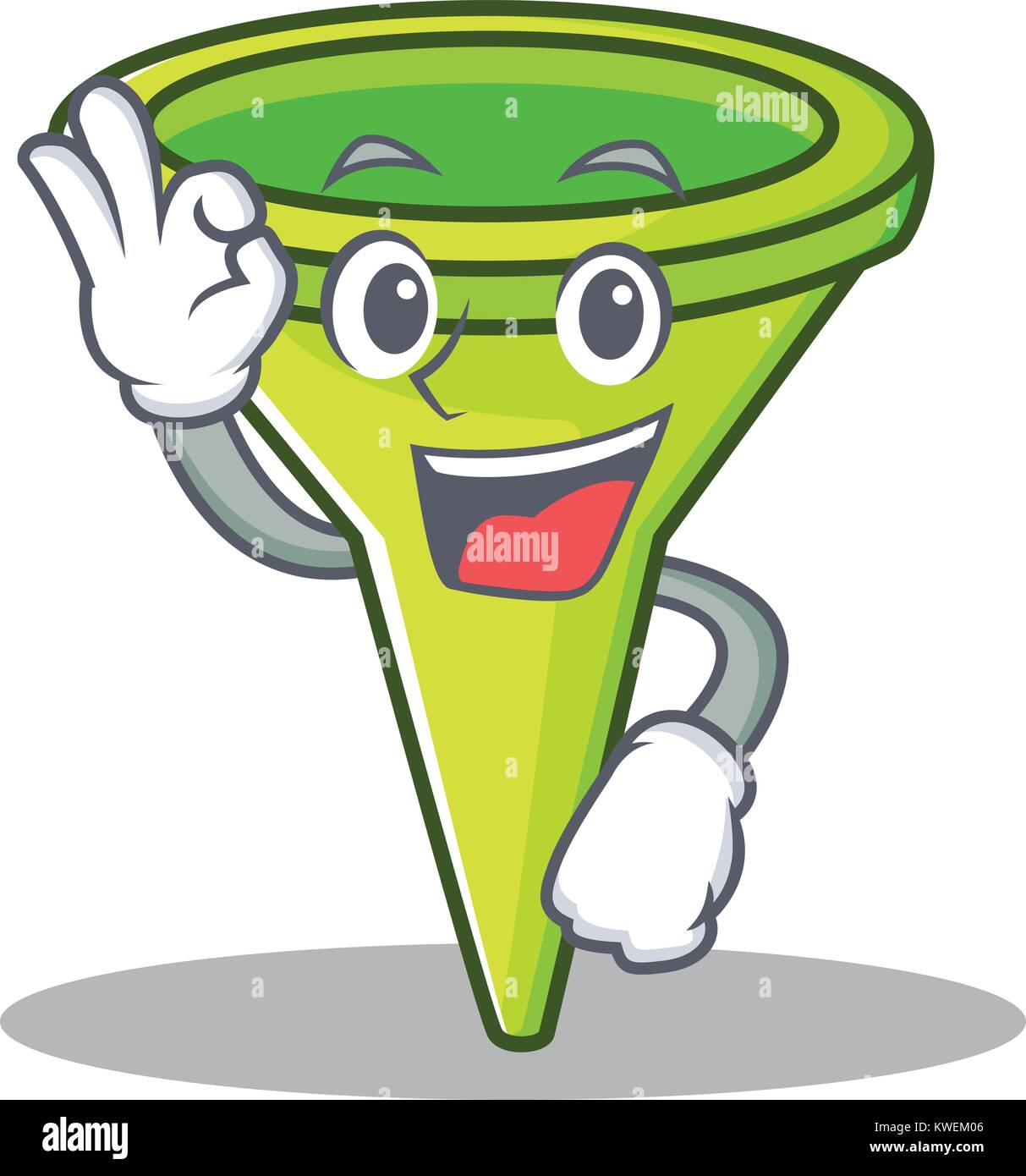 Okay funnel character cartoon style Stock Vector Image & Art - Alamy