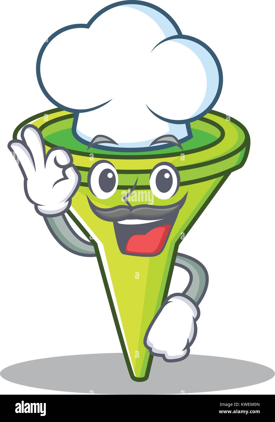 Chef funnel character cartoon style Stock Vector Image & Art - Alamy