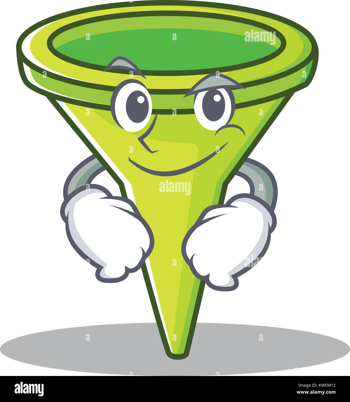 Smirking funnel character cartoon style Stock Vector Image & Art - Alamy