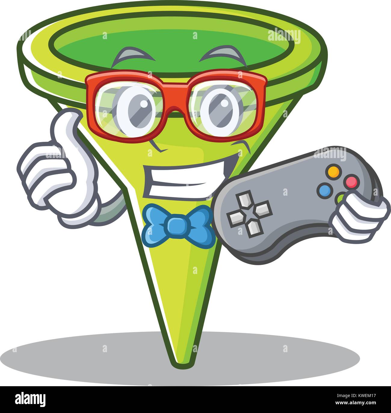 Gamer funnel character cartoon style Stock Vector Image & Art - Alamy