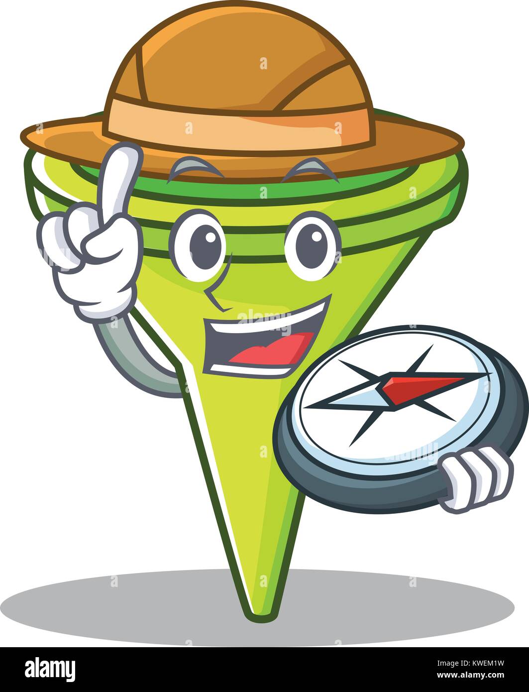 Explorer funnel character cartoon style Stock Vector Image & Art - Alamy