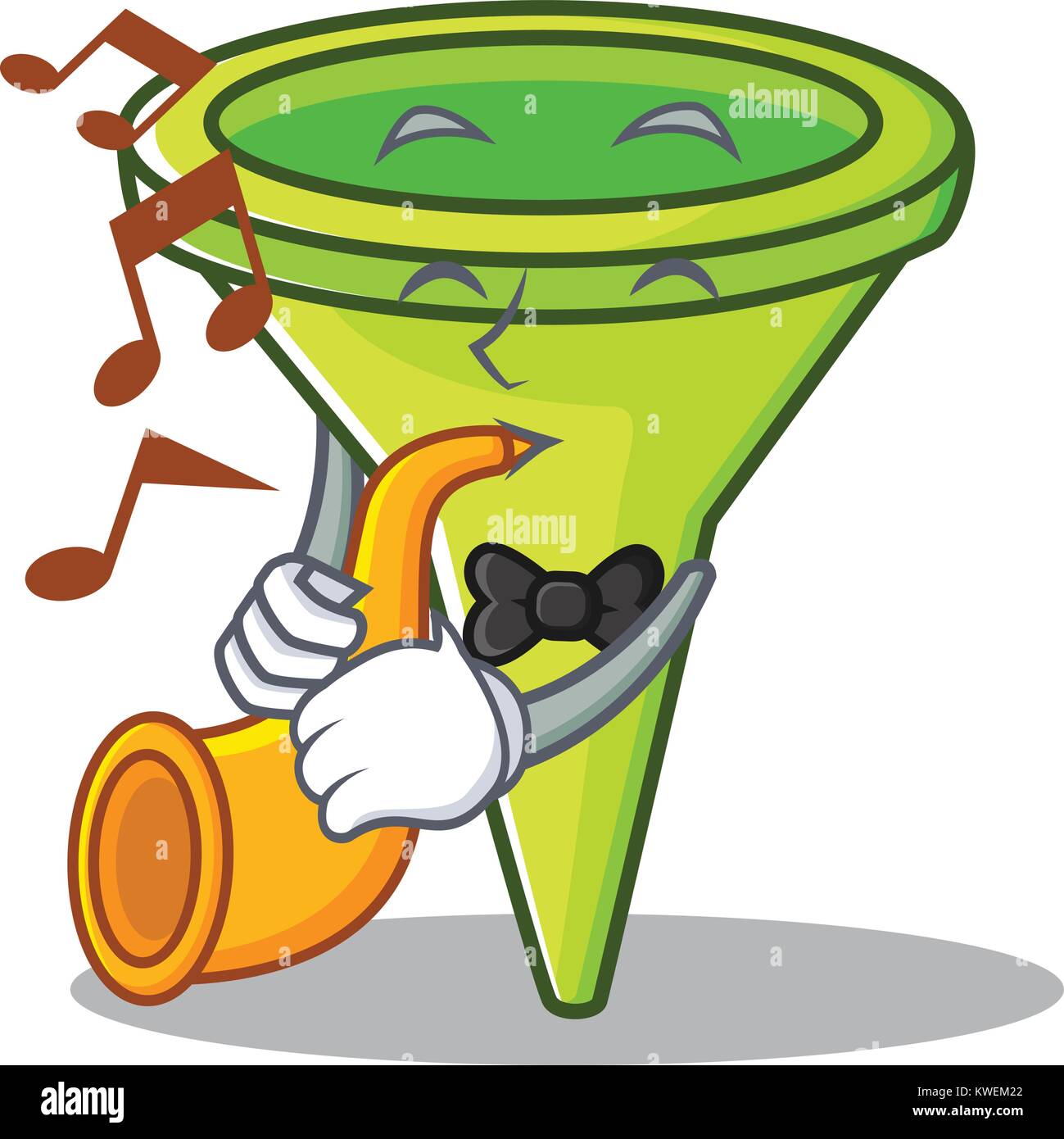 With trumpet funnel character cartoon style Stock Vector Image & Art ...