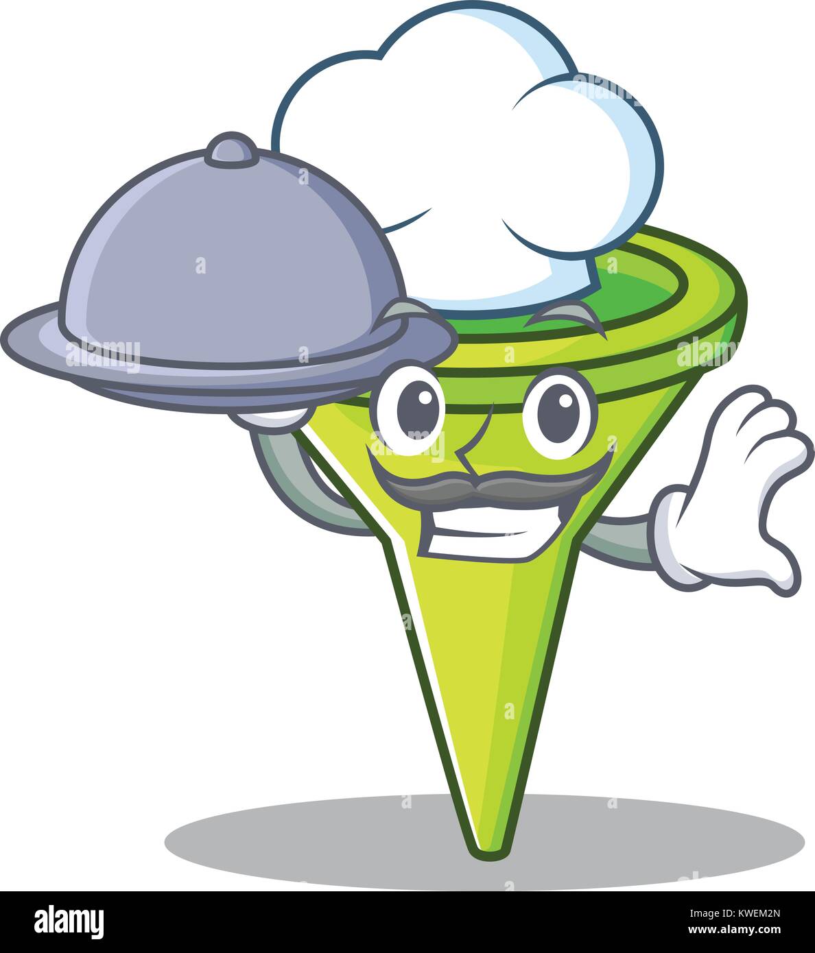 Chef with food funnel character cartoon style Stock Vector Image & Art ...