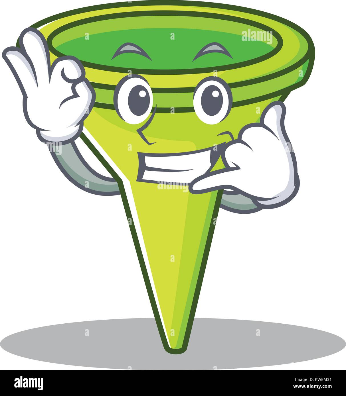 Call me funnel character cartoon style Stock Vector Image & Art - Alamy