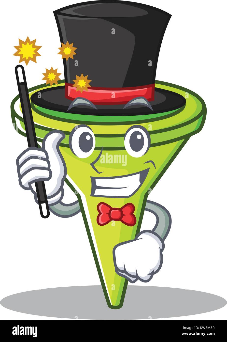 Magician funnel character cartoon style Stock Vector Image & Art - Alamy