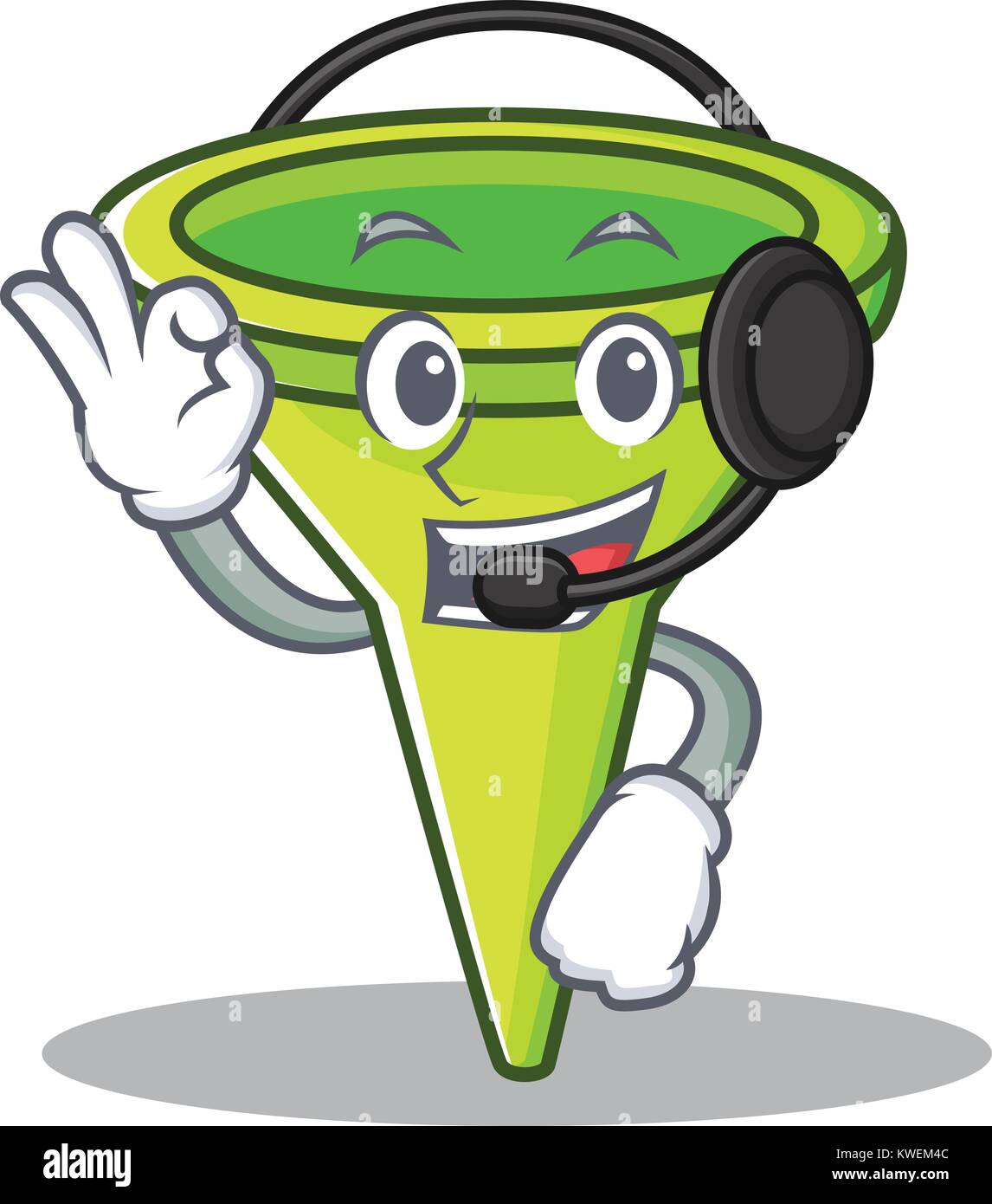 With headphone funnel character cartoon style Stock Vector Image & Art ...