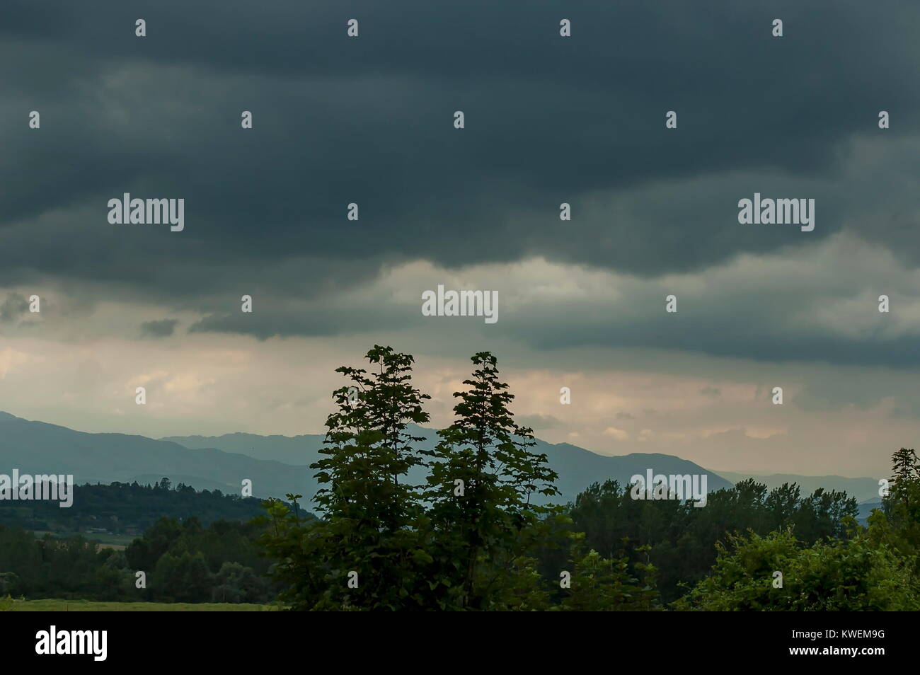 Tempest in environment of the dam, reservoir or barrage Aleksandar ...